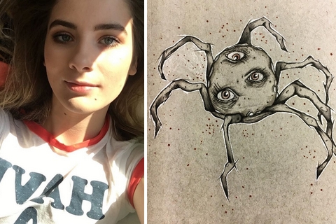Mladá dívka trpí schizofrenií. A takto vypadají její halucinace ...